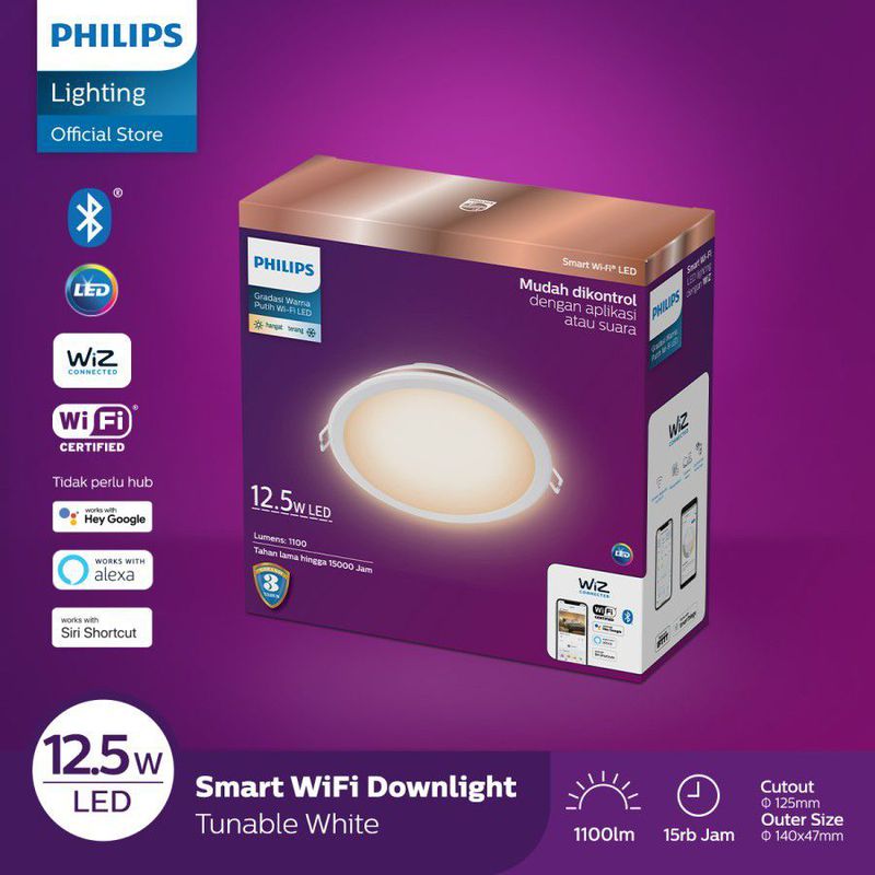 philips Lampu Downlight Led 12,5 watt