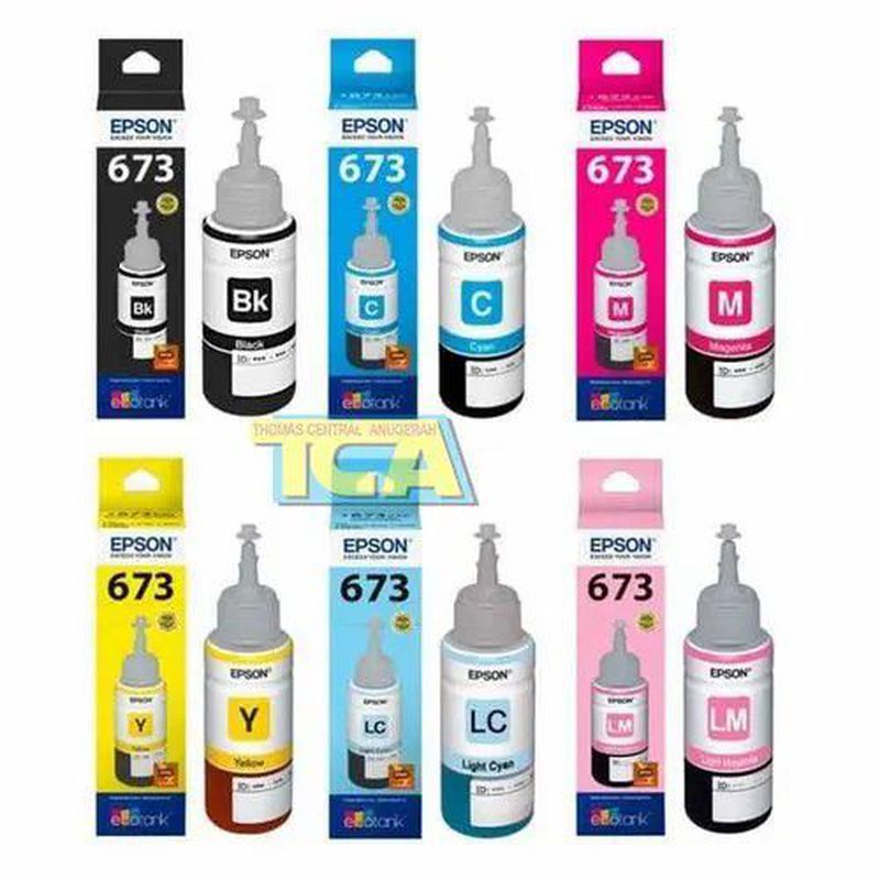 Tinta Printer Epson 673 - Biru
