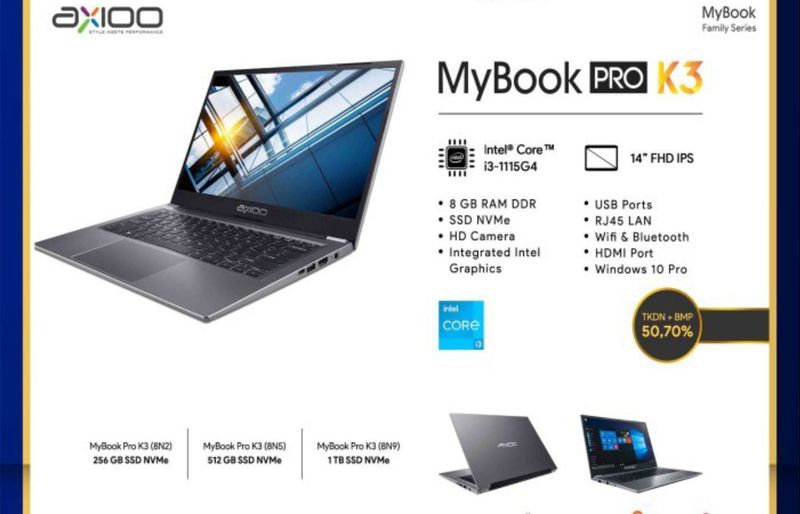 Laptop AXIOO my book Pro k3(8N5)