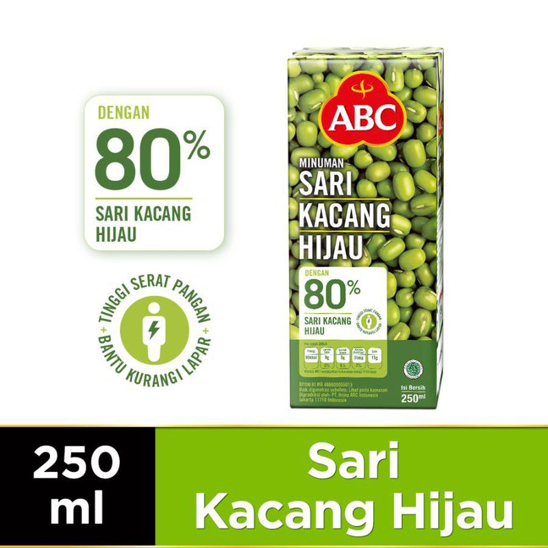 ABC Minuman Sari Kacang Hijau 250ml 1 Dus (Harga sudah termasuk ongkir ...