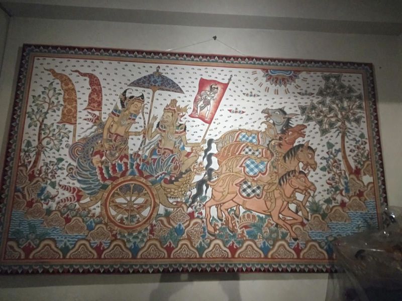 Lukisan Wayang Kamasan - Krisna Murti