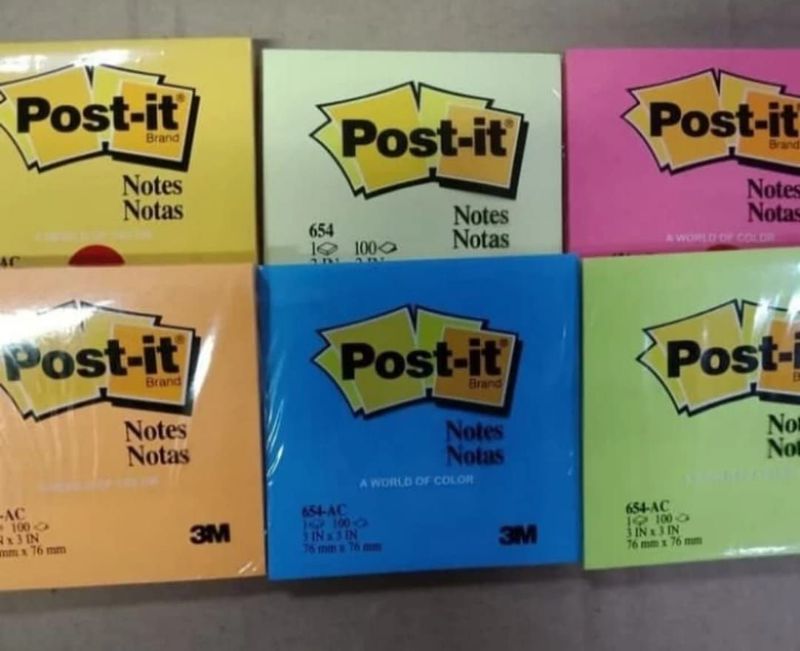 post it 3M 654 AC Colour