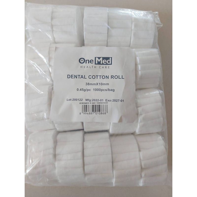 Dental Cotton 38 x 10 mm Onemed