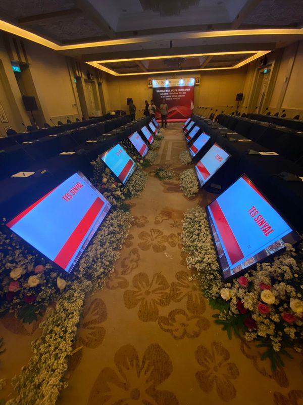 Sewa TV Plasma Prompter /set/Hari