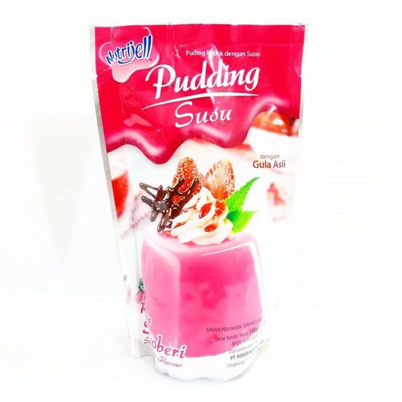 Nutrijell Pudding Susu Rasa Strawberry