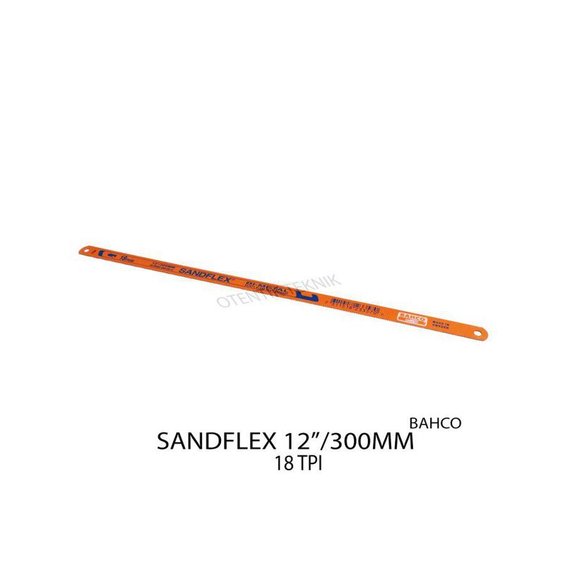 BAHCO SANDFLEX BIMETAL 18TPI 12 INCH 300 MM MATA GERGAJI BESI SANFLEX