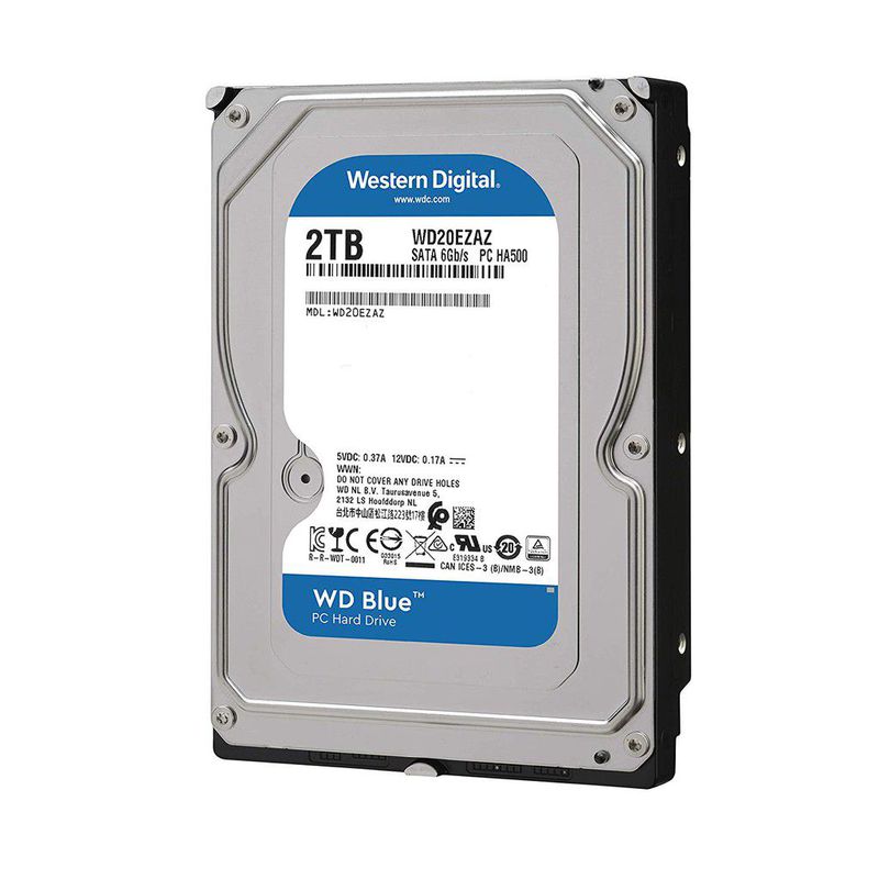 HARDDISK WDC 2TB SATA3 256MB – Blue wd20ezaz Garansi 2th