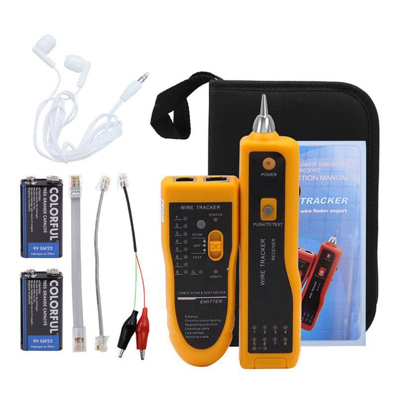 Pcfx Alat Tester Kabel Lan Cat5 Cat6 Rj11 Rj45 Utp Stp