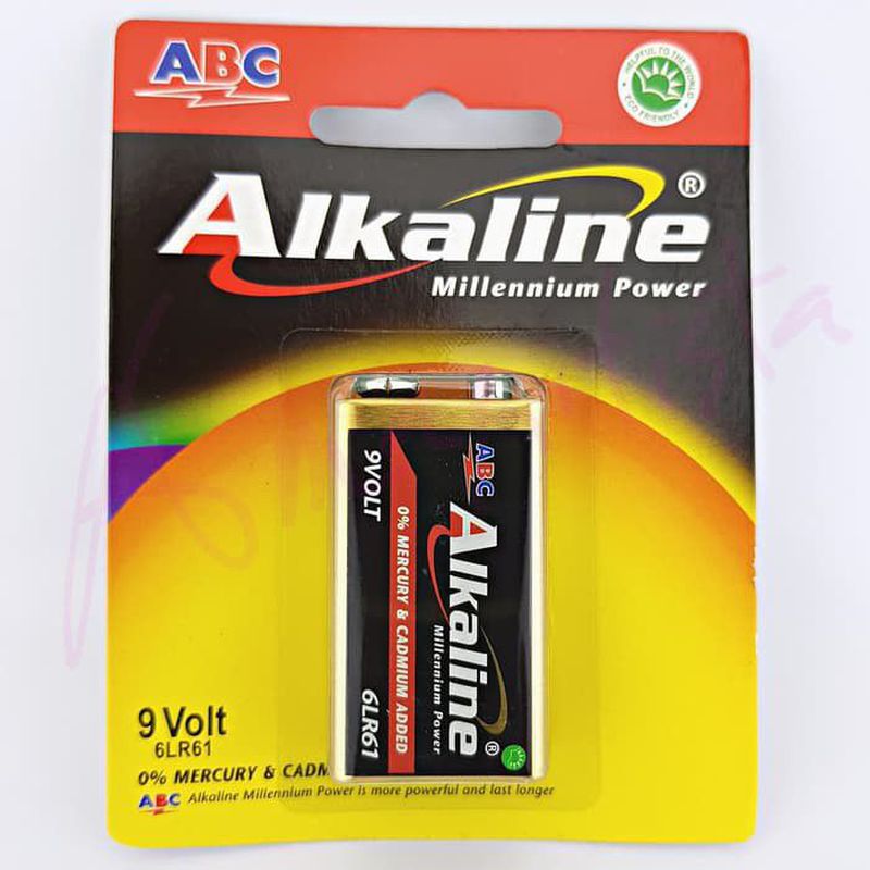 Batu Baterai Alkaline kotak 9V
