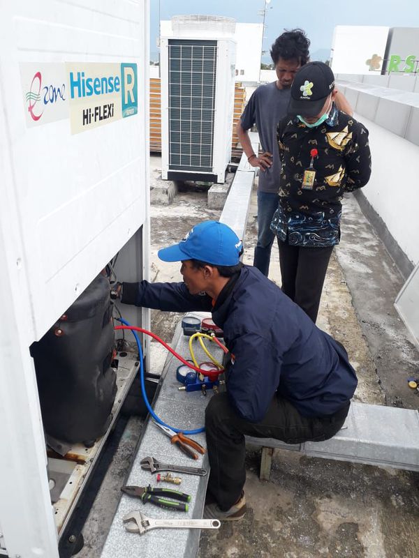 jasa pemeliharaan AC CENTRAL, SPLIT DUCT 10 - 18 PK