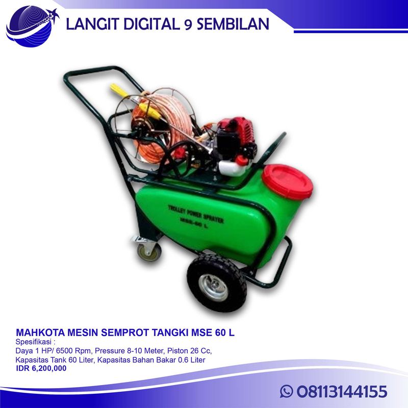 MAHKOTA MESIN SEMPROT TANGKI MSE 60 L
