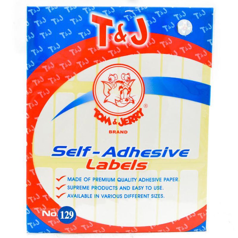 TOM&JERRY Label Plain Size 17x58mm No, 129