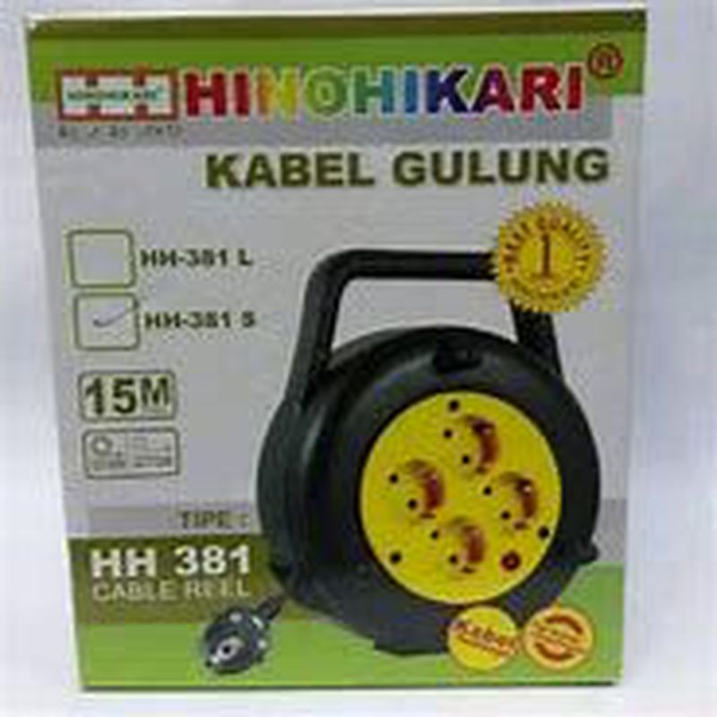 Kabel Roll / Kabel Box/ Kabel Gulung / Rol KabeL HINOHIKARI 15M+S 3915