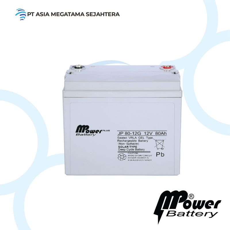 BATTERY VRLA FOR UPS - MPOWER JP80-12G / 12V 80AH