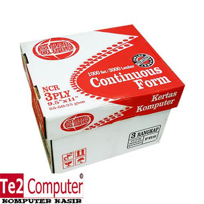 KERTAS CONTINUOUS FORM NCR (3PLY) SIZE A4 RIM