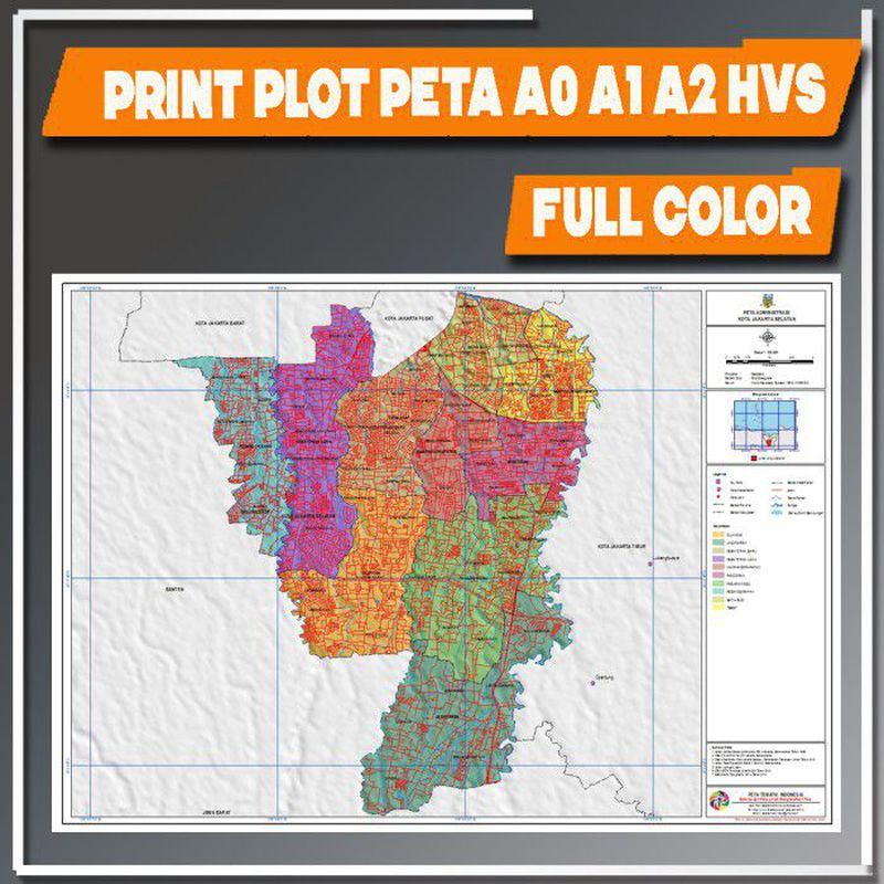 Cetak Peta Ukuran A0 dan A1 - A1