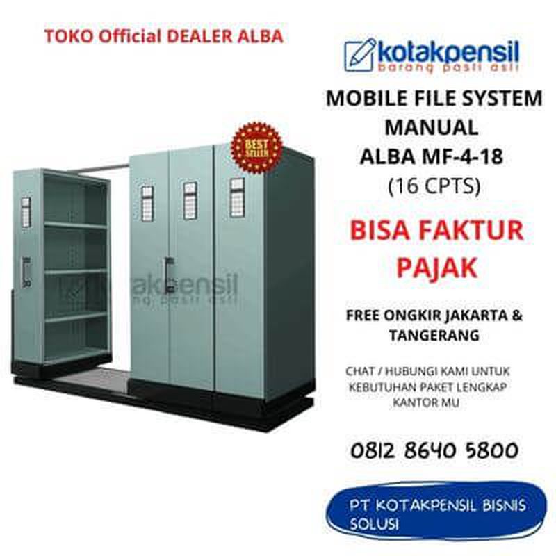 Mobile File System Manual ALBA MF – 4 – 18 (16 cpts) Roll O Pack