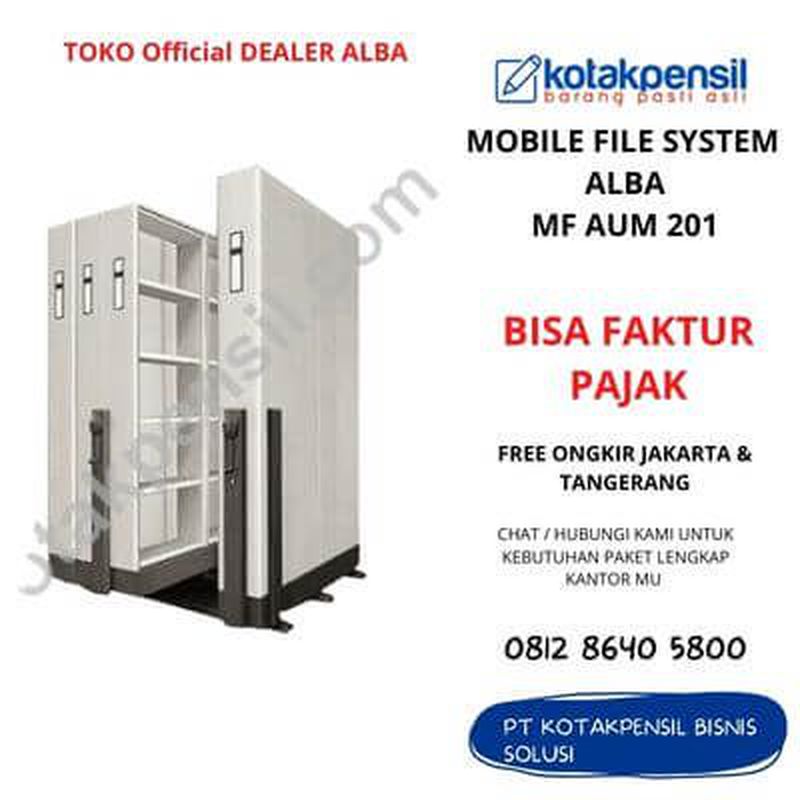 Mobile File System ALBA MF AUM 2 - 01 Roll O Pack Mekanik Free Ongkir
