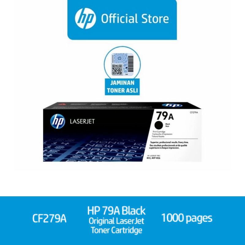 HP 79A Black Original LaserJet Toner Cartridge (CF279A)