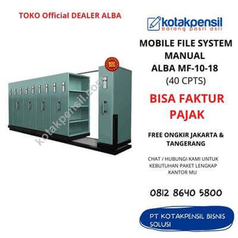 Mobile File System Manual ALBA MF – 10 – 18 (40 cpts) Roll O Pack