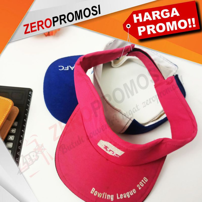 Custom Topi Tenis Golf Visor Promosi