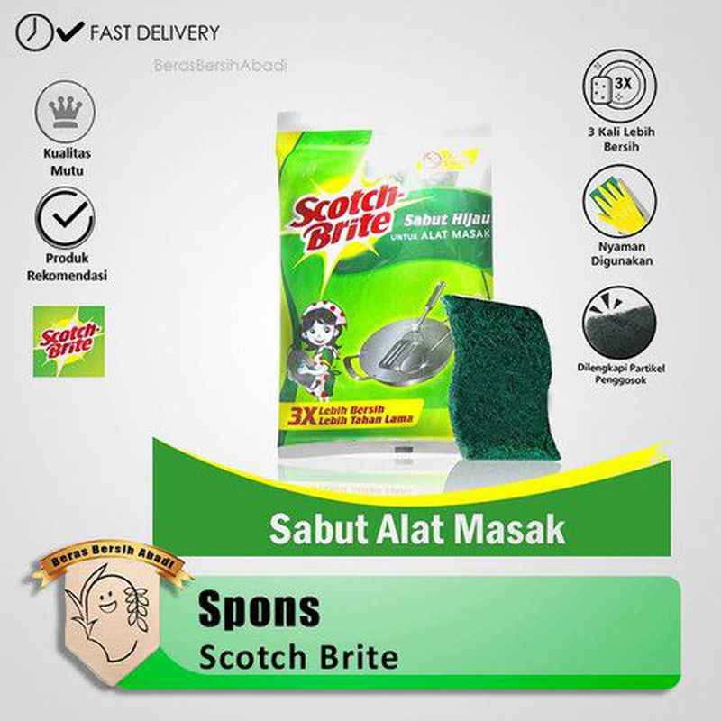 SABUT HIJAU PENGGOSOK : - SABUT GOSOK