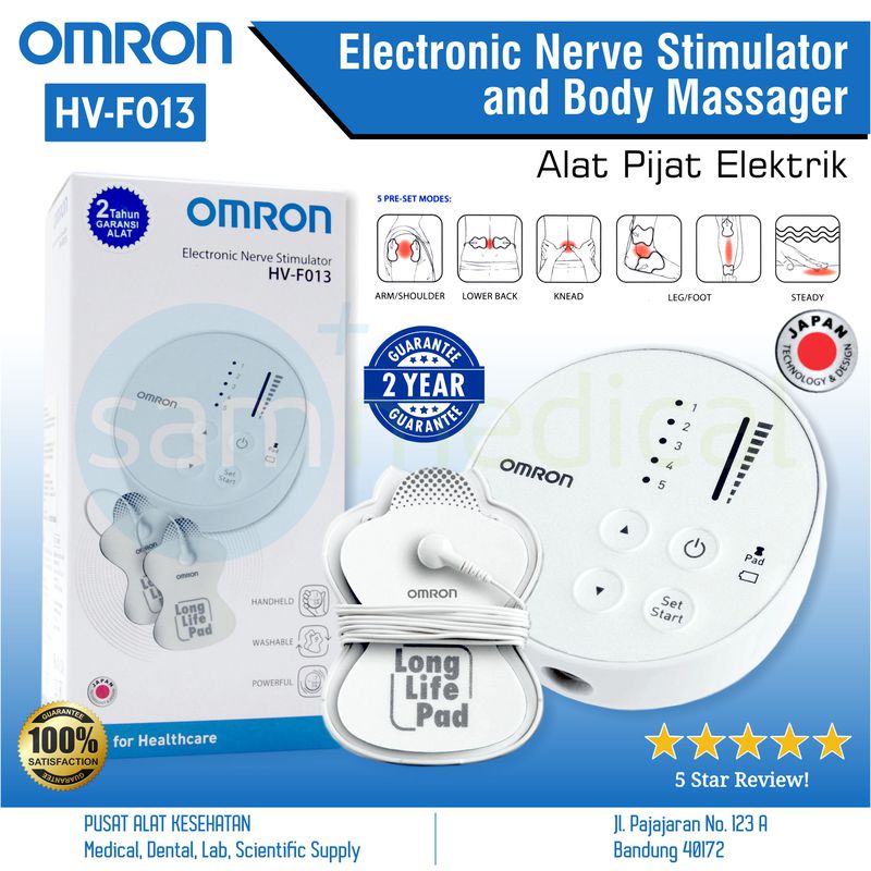 Omron Electronic Nerve Stimulator and Body Massager / Alat Pijat Elektrik HV-F013