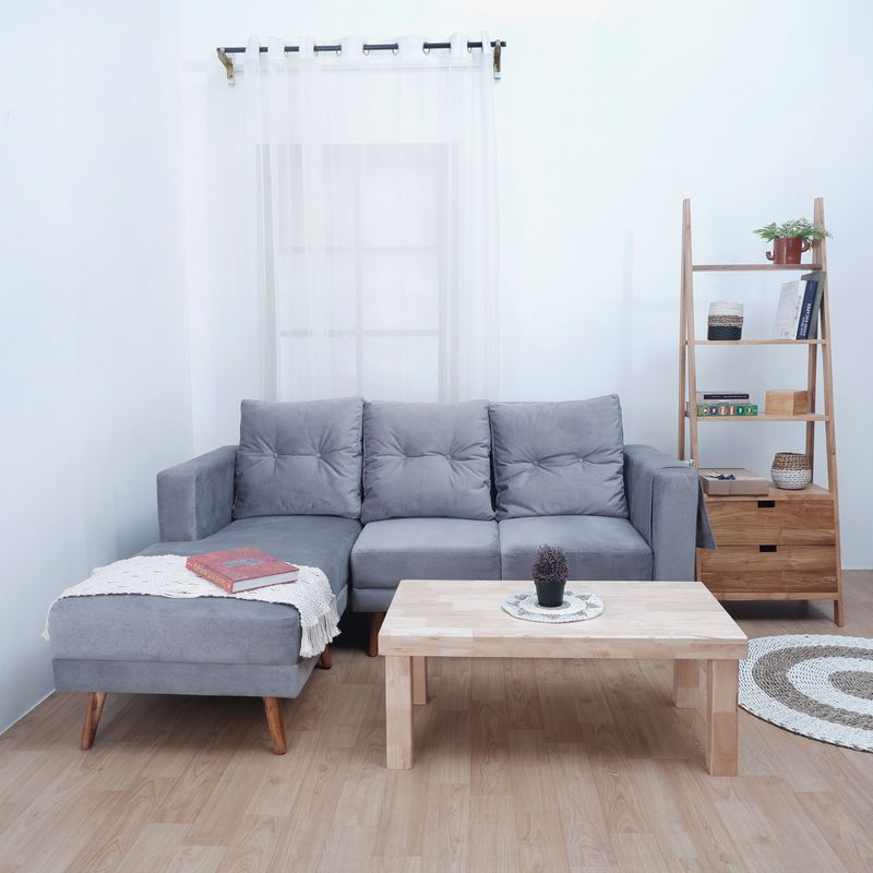 SOFA SUDUT MINIMALIS RIGEL - PALE KHAKY