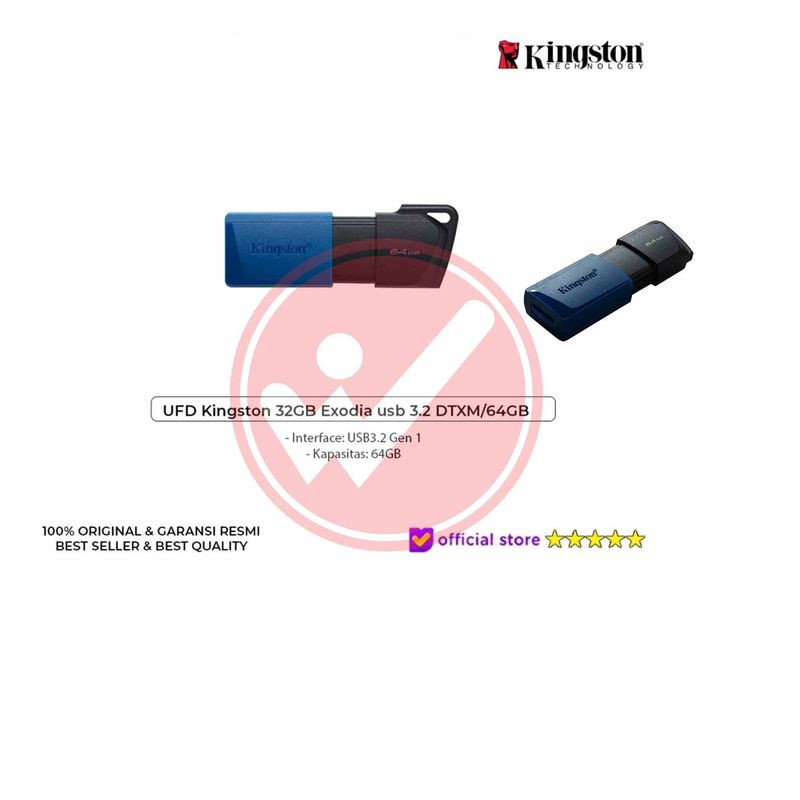 Flashdisk Kingston 64GB Exodia usb 3.2 DTXM/64GB