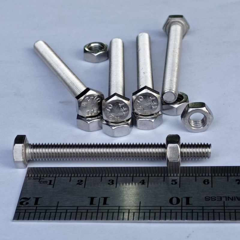 BAUT M6X60 STAINLESS STEEL SS BAUT MUR M6 X 60