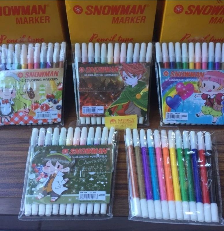 Spidol Kecil 12 Warna Snowman
