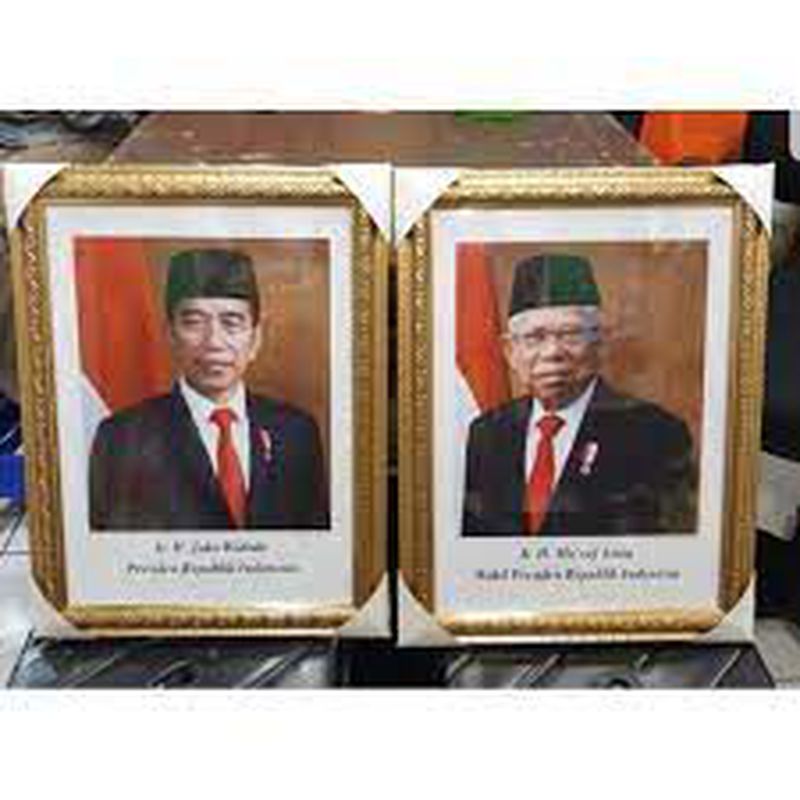 Bingkai Poster Presiden dan Wakil Presiden