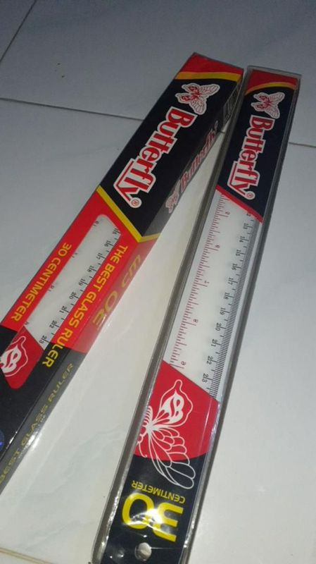 Penggaris Mika 30 cm merk Butterfly