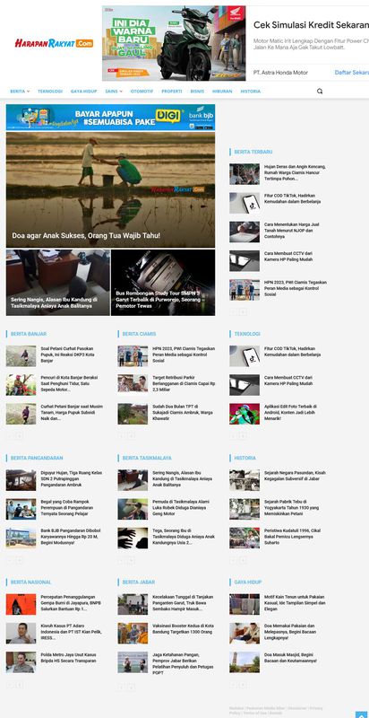 Paket Spesial Berita Per Tahun di Media Harapan Rakyat Online