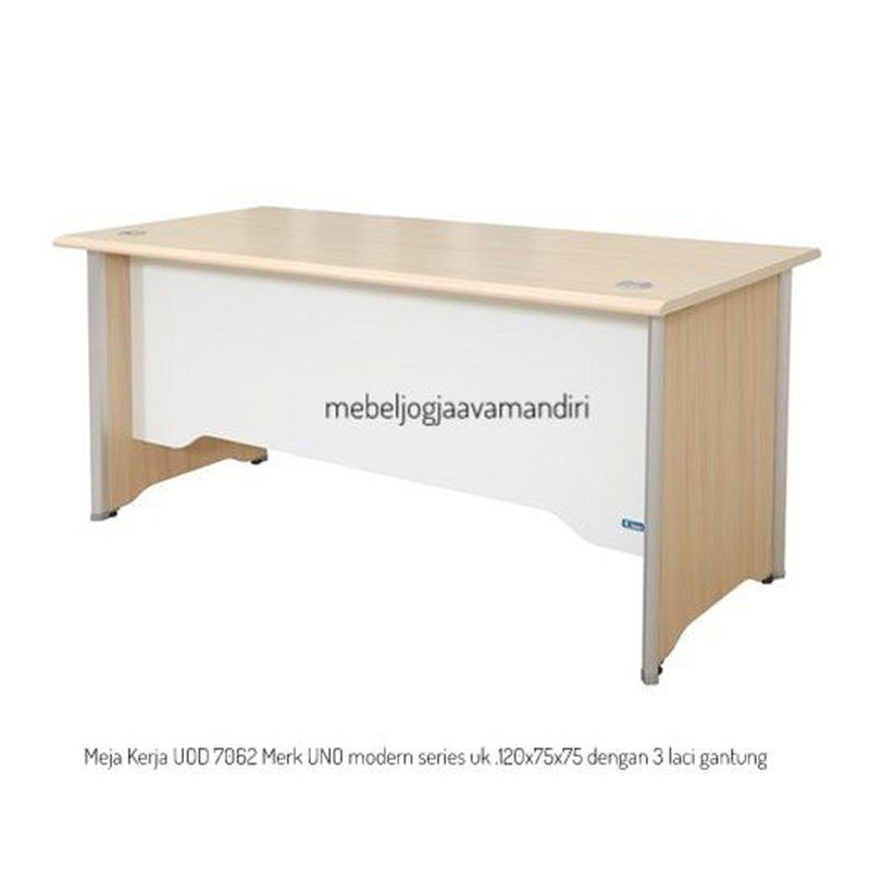 Meja kerja/meja manajer/meja staff UNO Modern series UOD 7062 + 3 laci ...