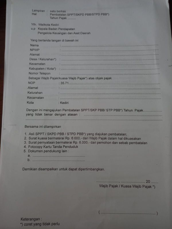cetak form pembatalan