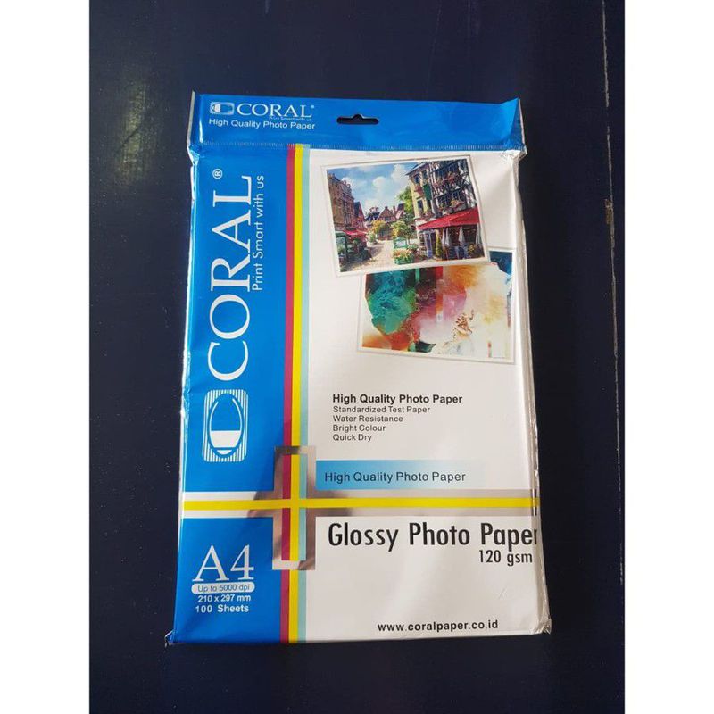 Coral Glossy Photo Paper A4 180 gsm 20 lbr
