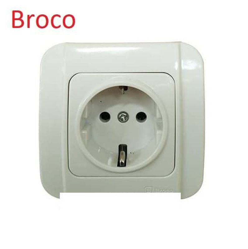 STOP KONTAK ARDE BROCO GRACIO 4151 CREAM Colokan Listrik Tanam SNI