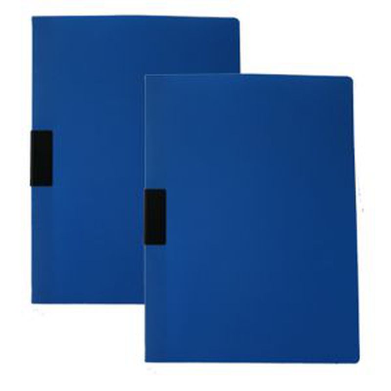 BANTEX Clip File Folder Size A4 Capacity 5mm 3260 Cobalt Blue