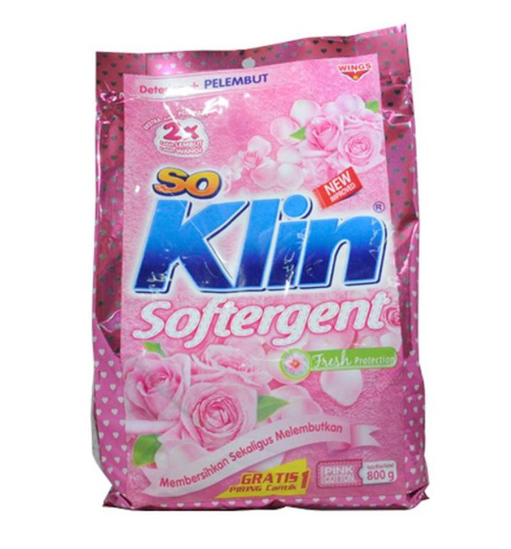 Sabun Bubuk/Detergen SO KLIN D SOFTERGENT 800 gr