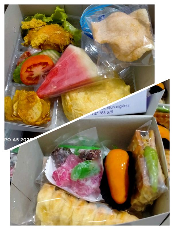 Paket Snack dan Nasi bok