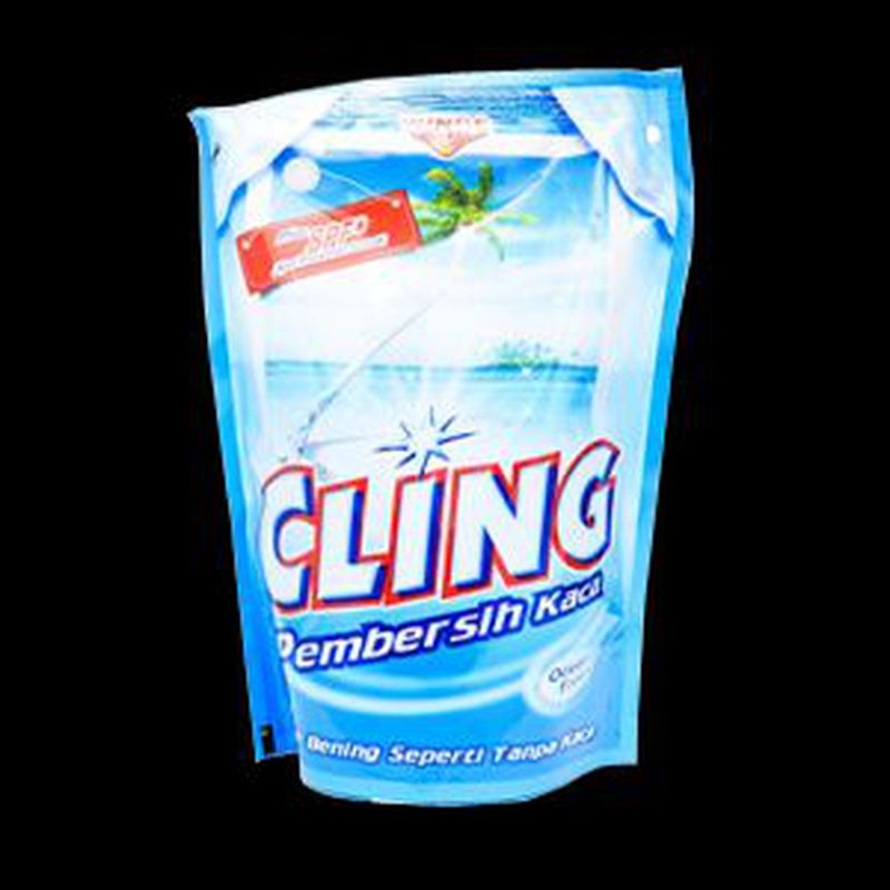 CLING PEMBERSIH KACA REFILL BIRU PCH 425ml