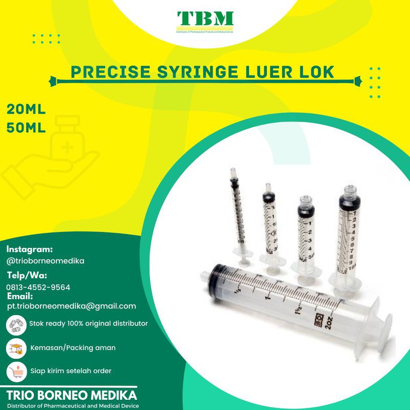 Precise Syringe Luer Lok Tip - TBM - 50ml