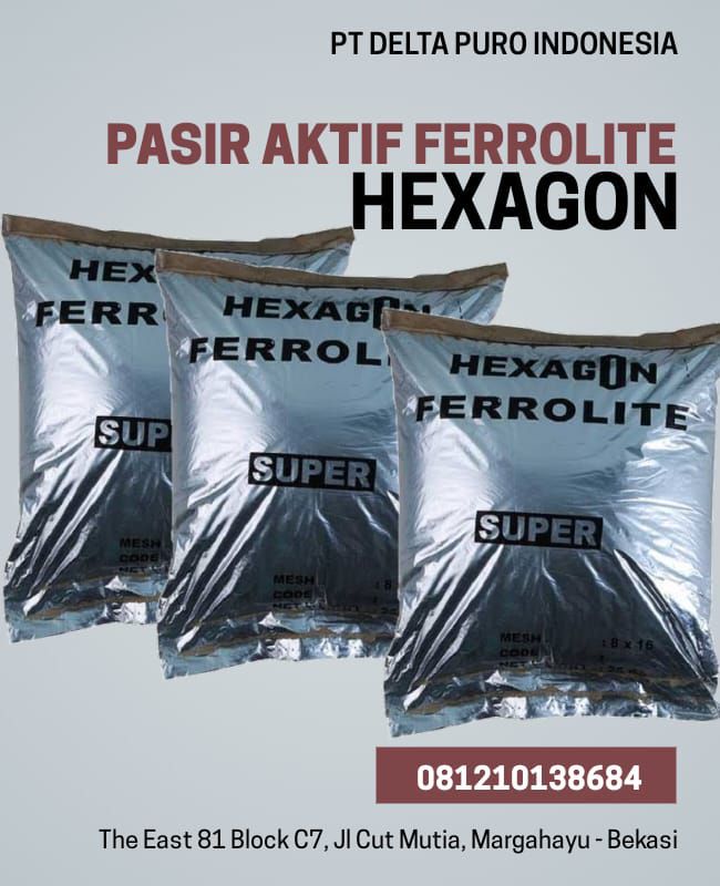 Pasir Aktif Ferrolite Hexagon