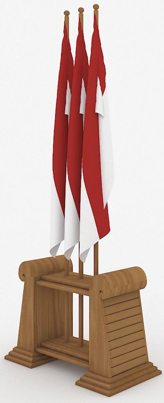 Dudukan Bendera dan Tiang Bendera