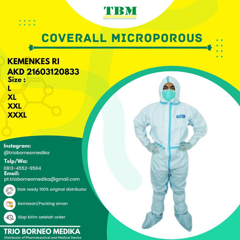 FORSCH MEDICAL COVERALL MICROPOROUS WITH SEAM TAPE - TBM - XL