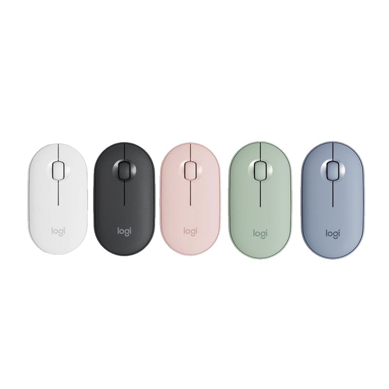 Logitech Pebble M350 Mouse Wireless Bluetooth Slim Silent - Eucalyptus