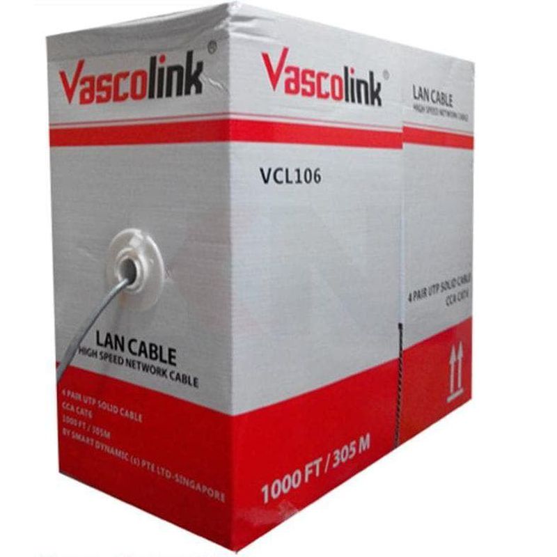 Kabel LAN UTP cat6 / Cat 6 Vascolink Original 1 roll 305 Meter