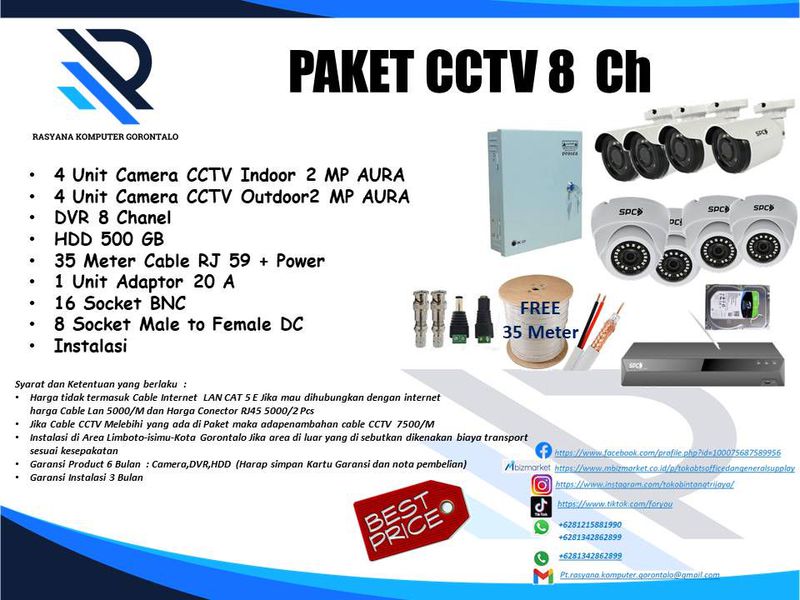 Paket CCTV SPC 8 CH
