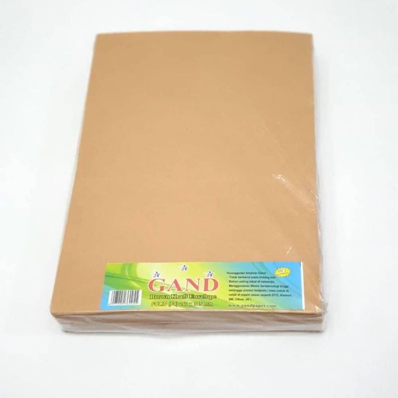 Amplop Coklat Map Folio merek Gand
